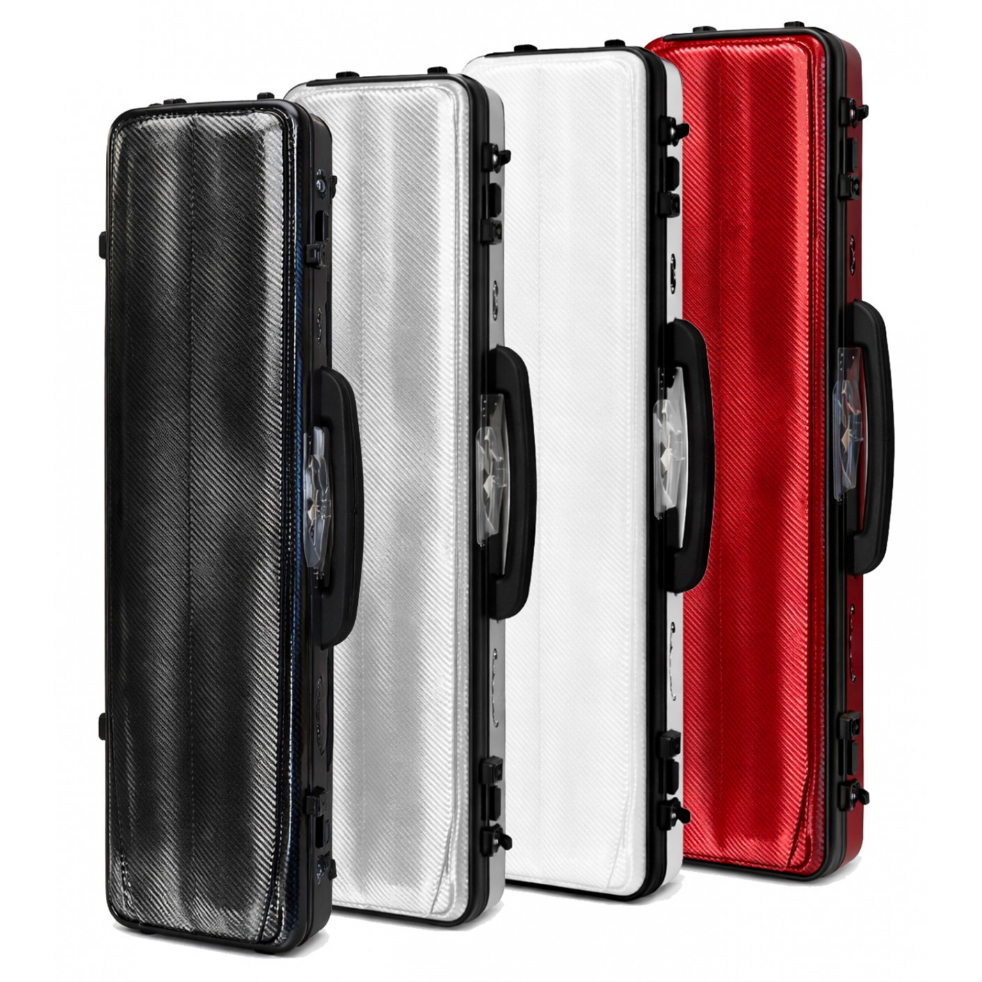 Polycarbonate Oblong 4/4 Violin Cases with Sheet Music Pocket